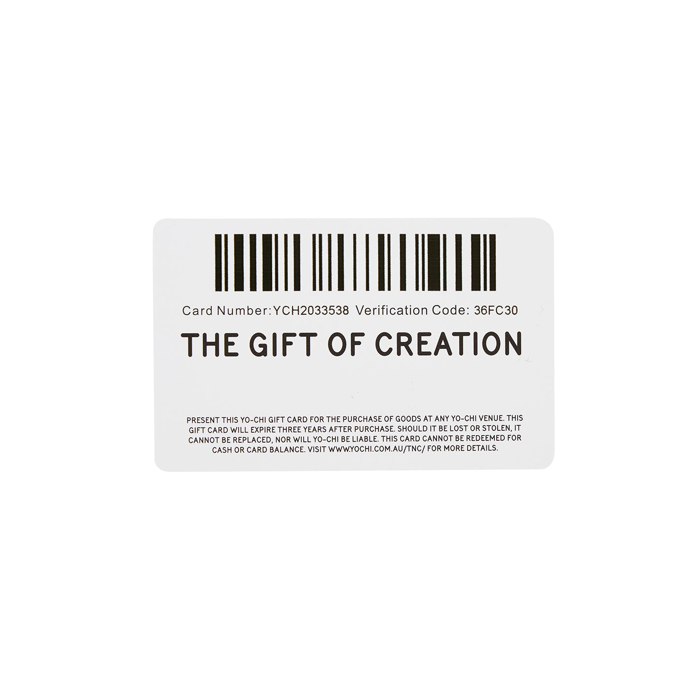 Yo-Chi Gift Cards
